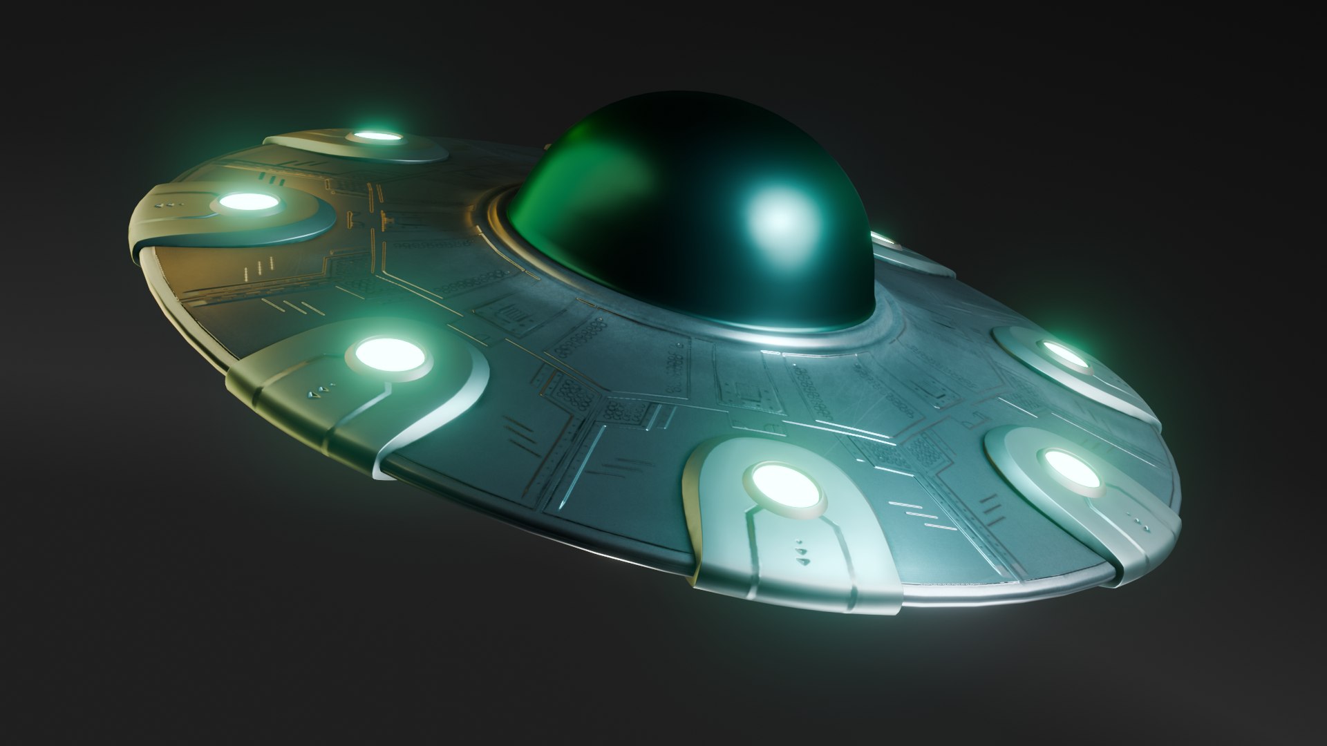 3D Model Classic UFO - TurboSquid 2217373