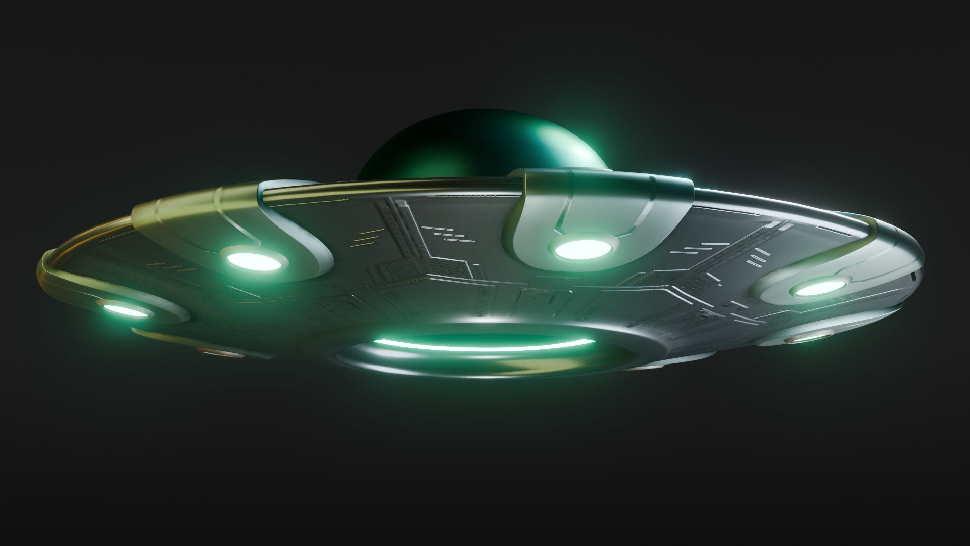 3D Model Classic UFO - TurboSquid 2217373
