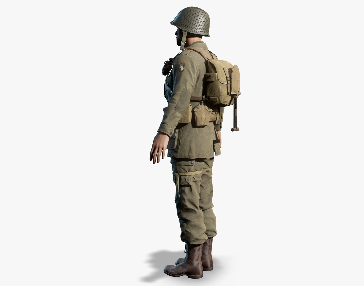 WW2 US Soldier model - TurboSquid 1741839