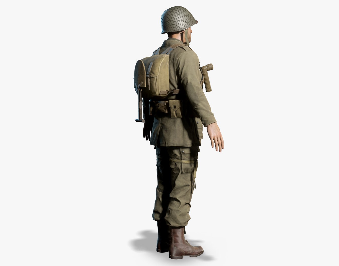 WW2 US Soldier model - TurboSquid 1741839