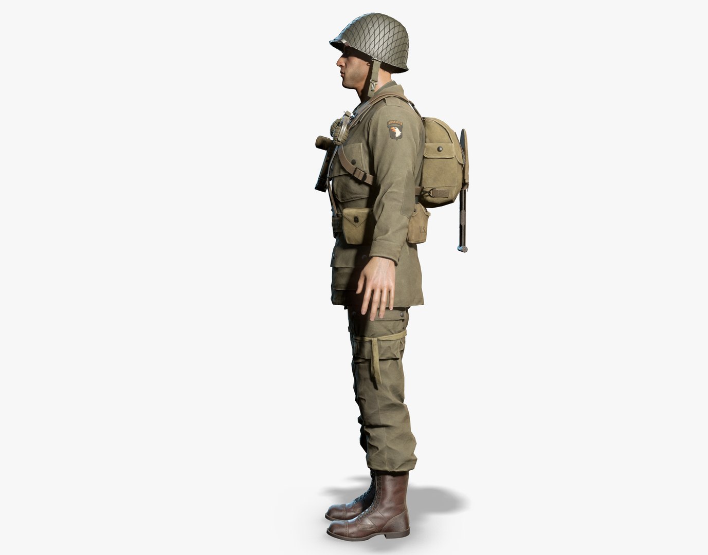 WW2 US Soldier model - TurboSquid 1741839