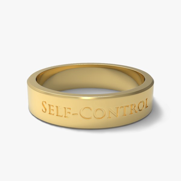 3D Self-Control Ring Gold - TurboSquid 1926428