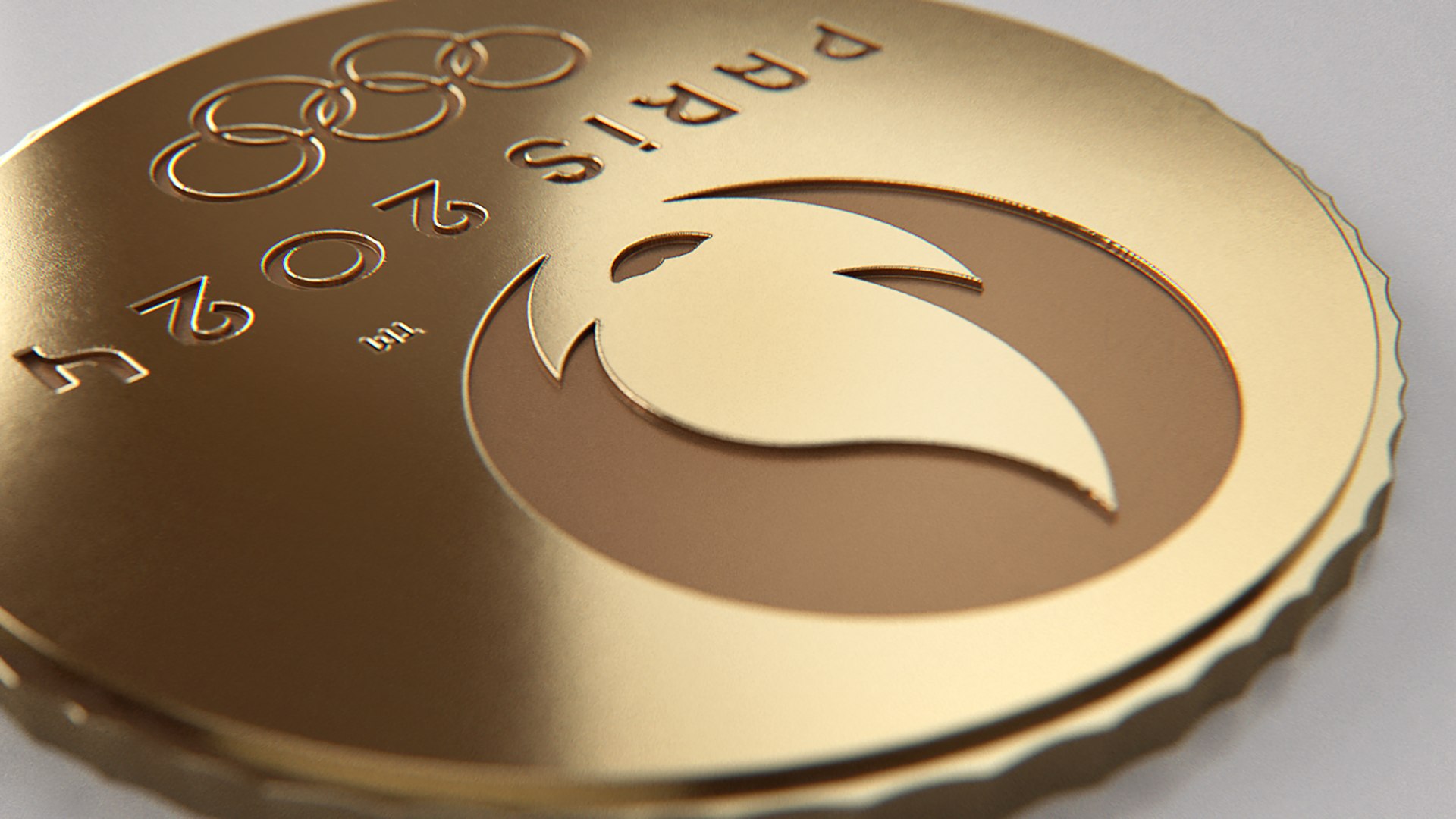 3D PARIS 2024 Official Olympic Games Medal - TurboSquid 2059273