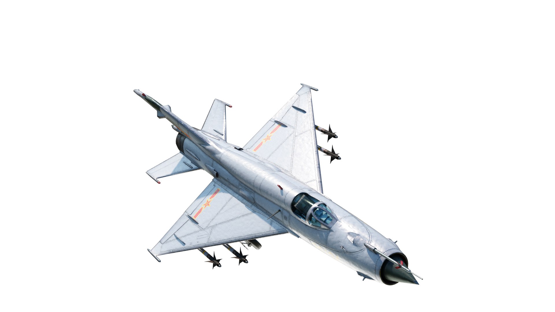 PLAAF J-7 Fighter Mig-21 Fishbed 3D - TurboSquid 2398034