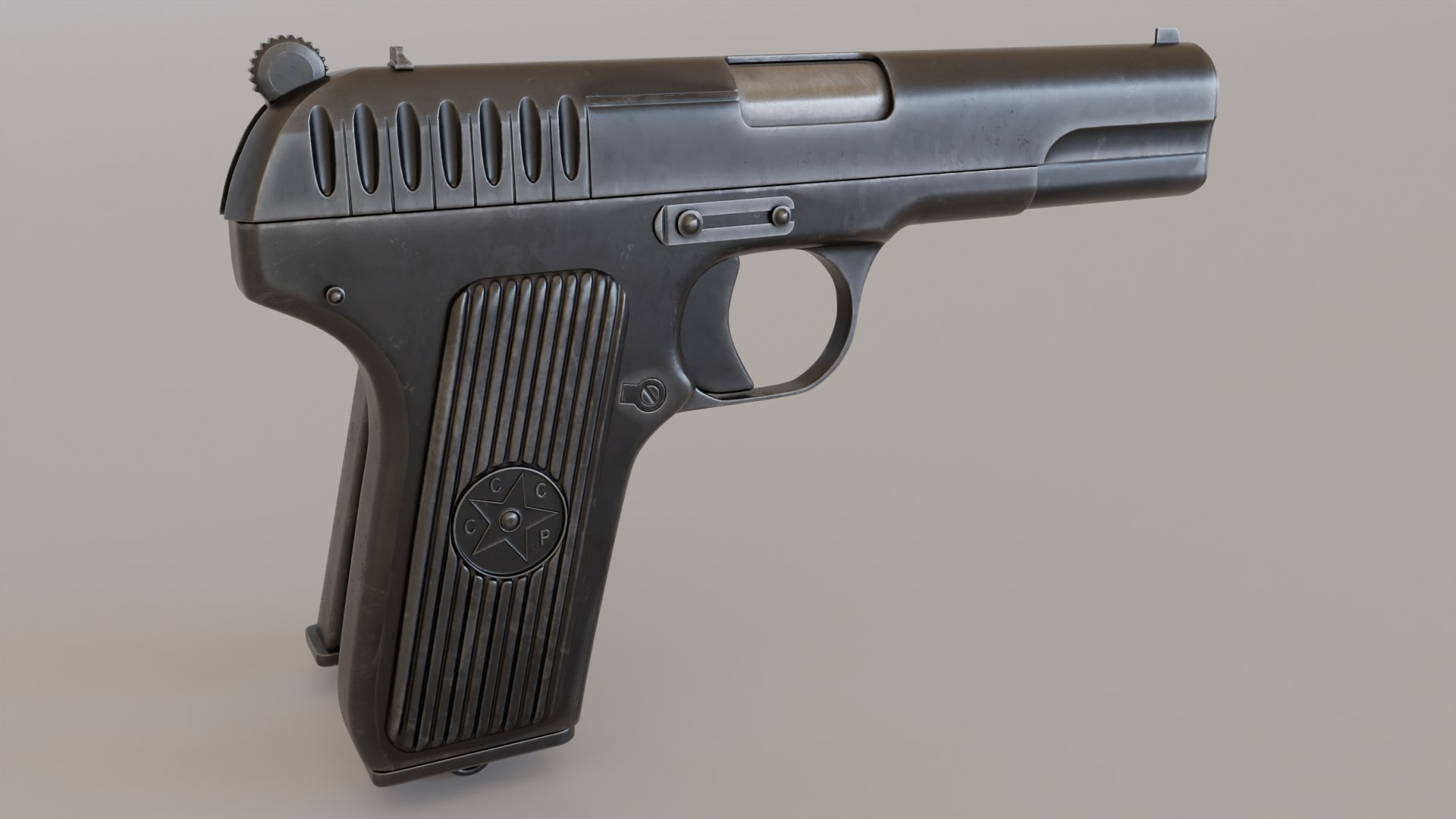 Tokarev TT-33 Soviet Union WWII Pistol Model - TurboSquid 2257809