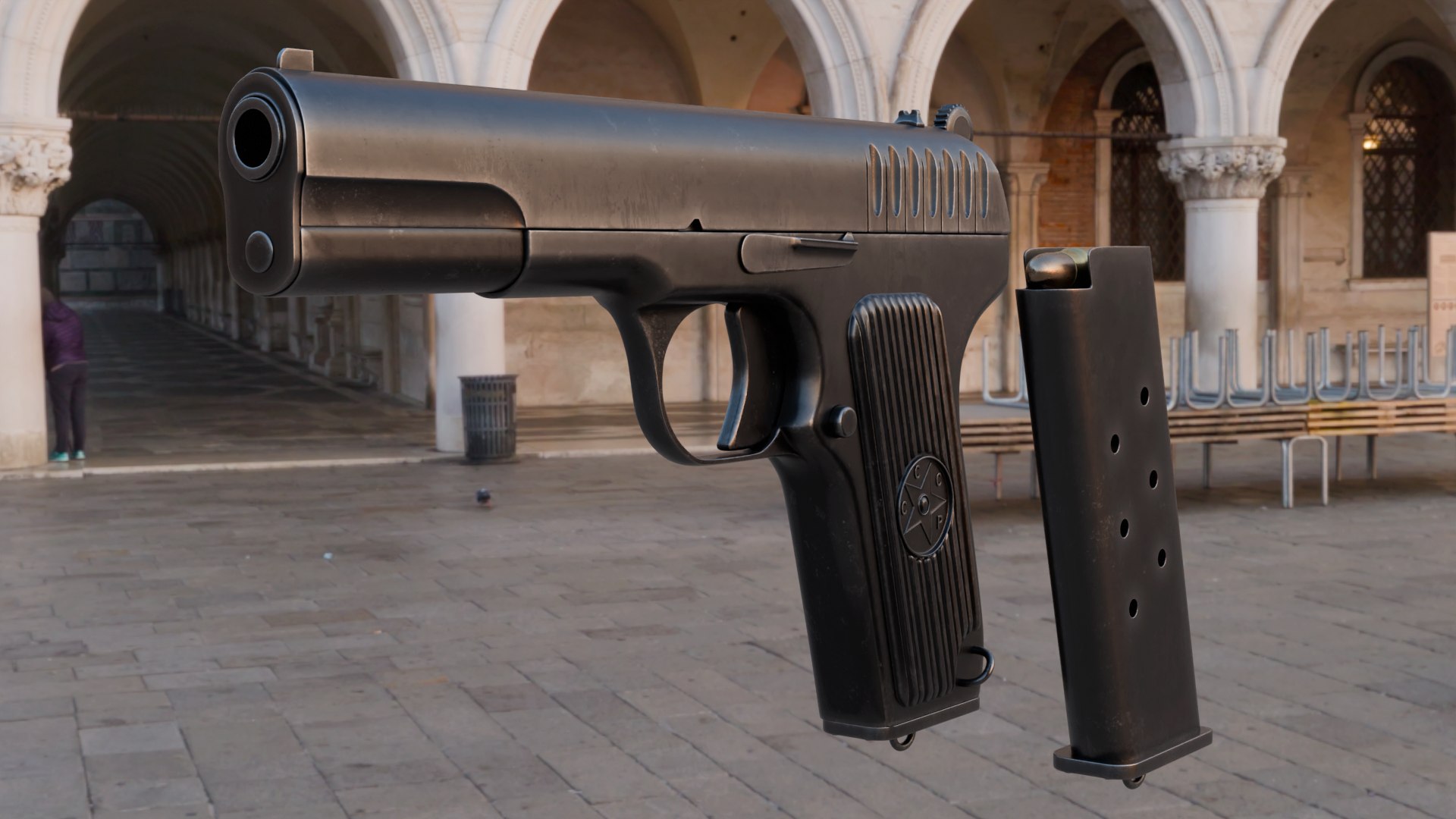 Tokarev TT-33 Soviet Union WWII Pistol Model - TurboSquid 2257809
