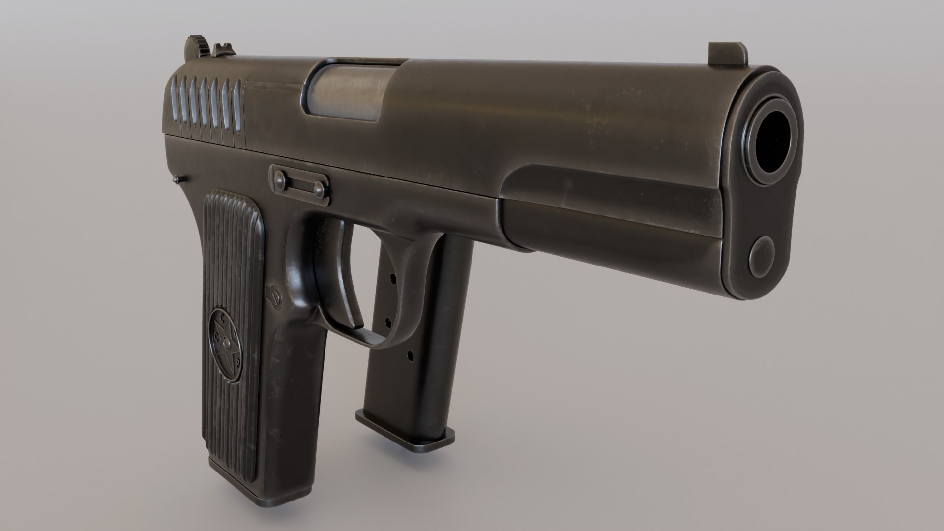 Tokarev TT-33 Soviet Union WWII Pistol Model - TurboSquid 2257809