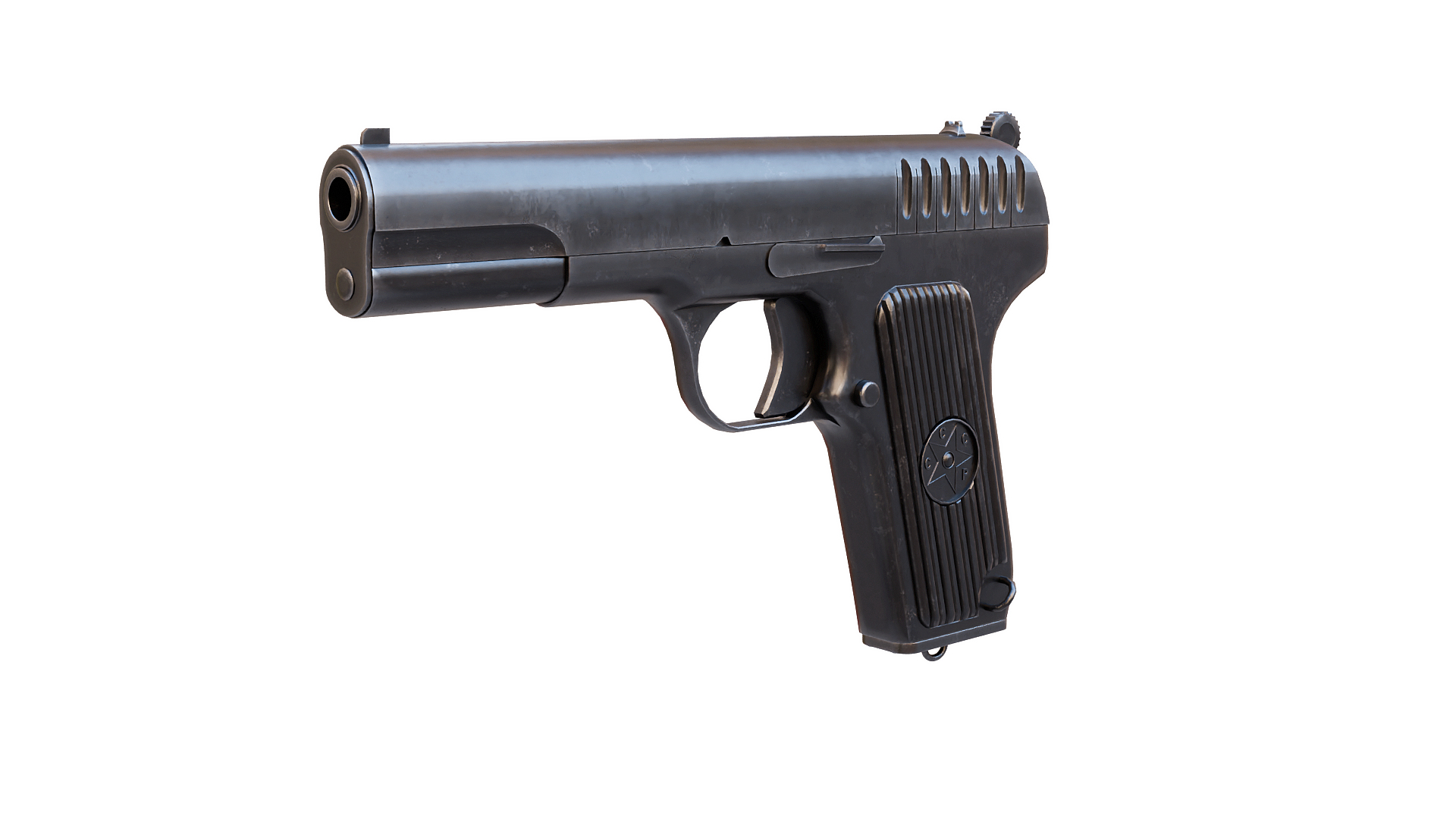 Tokarev TT-33 Soviet Union WWII Pistol Model - TurboSquid 2257809