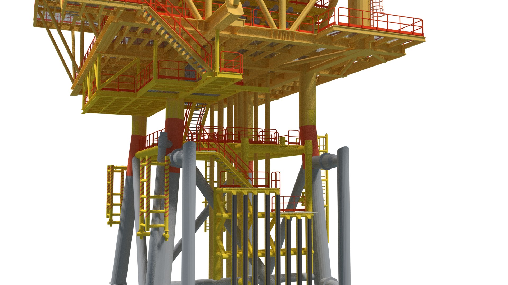 Offshore Wellhead Platform 3D Model - TurboSquid 1224509