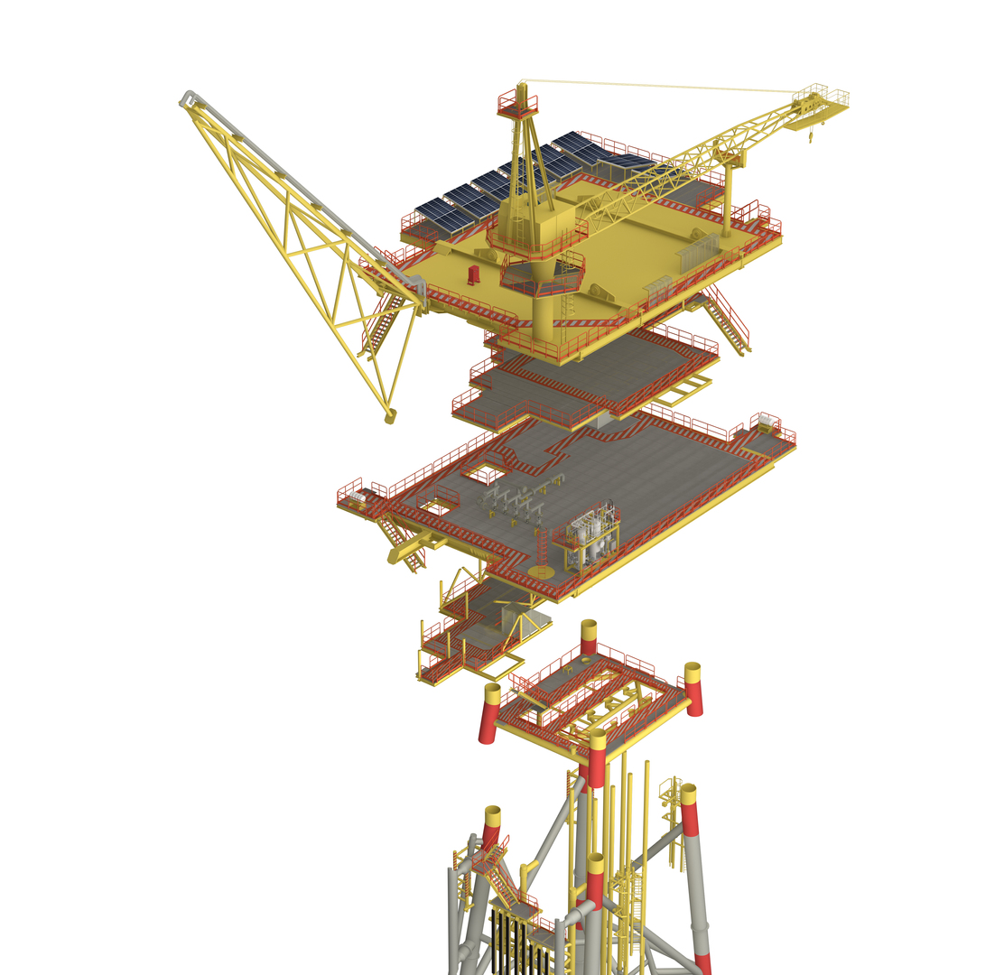 Offshore wellhead platform 3D model - TurboSquid 1224509