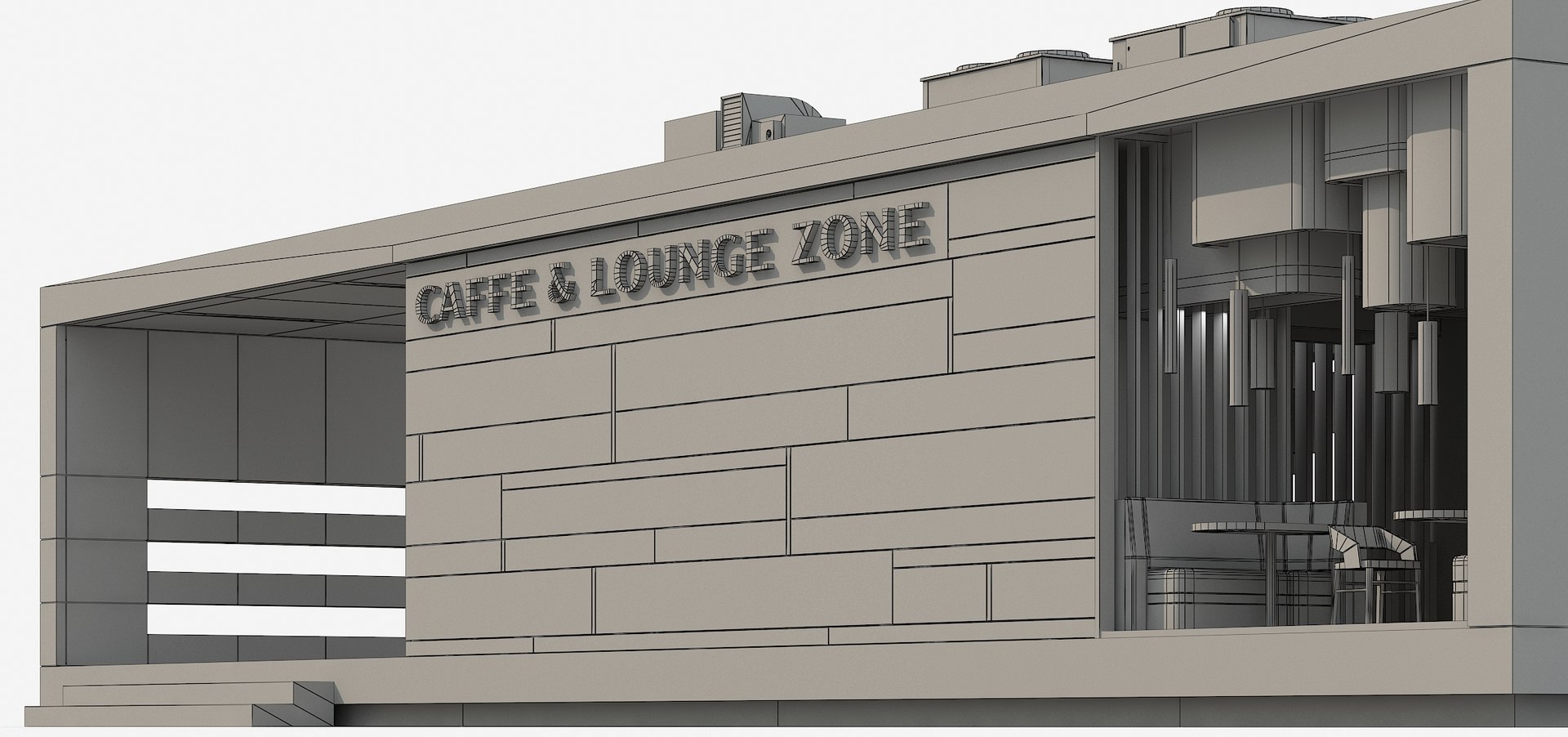 3D Model Lounge Restaurant - TurboSquid 1725356