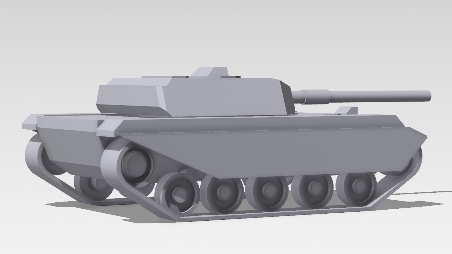 3D Low-Poly Battle Tank Model - TurboSquid 2250195