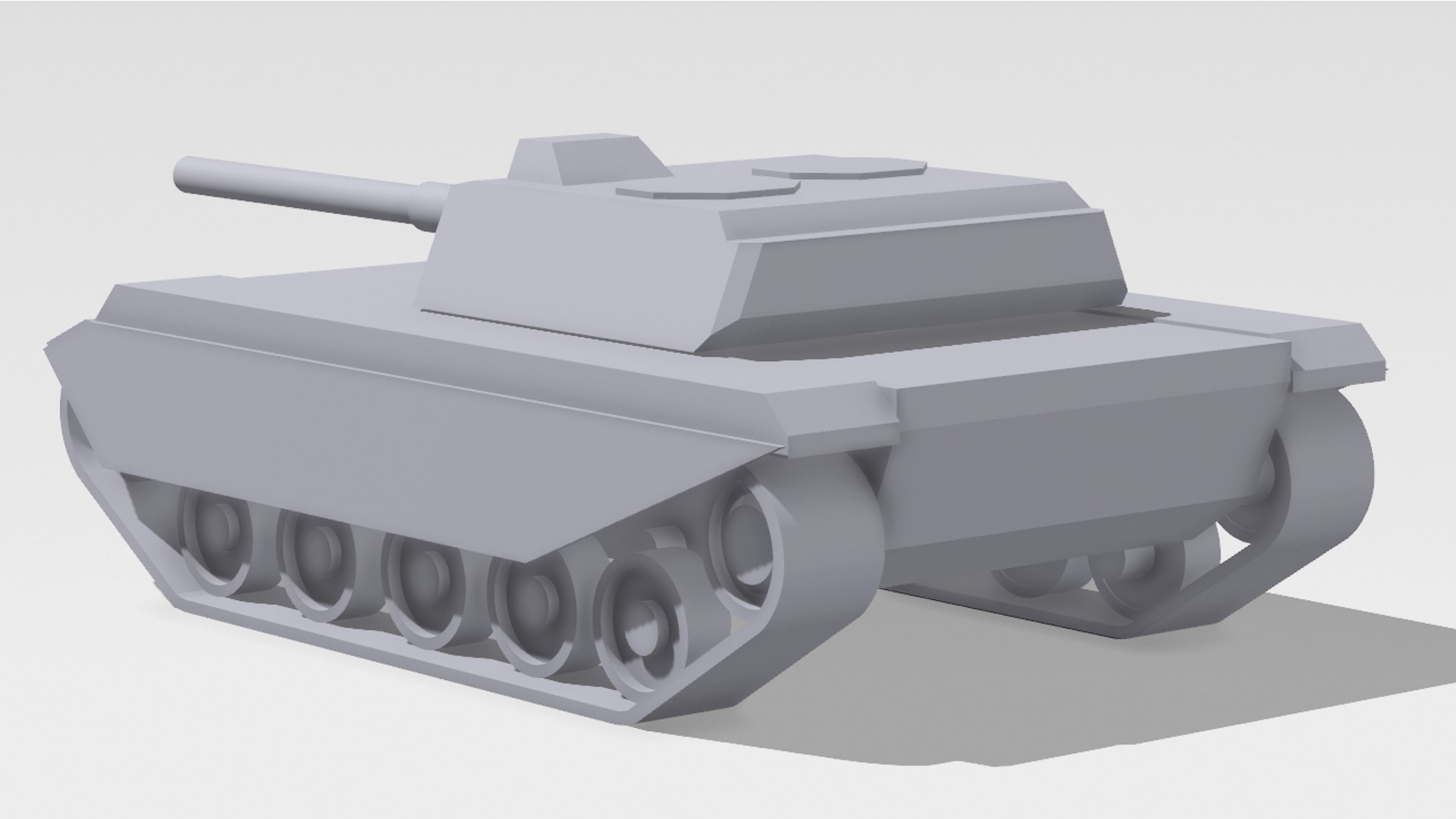 3D Low-Poly Battle Tank Model - TurboSquid 2250195