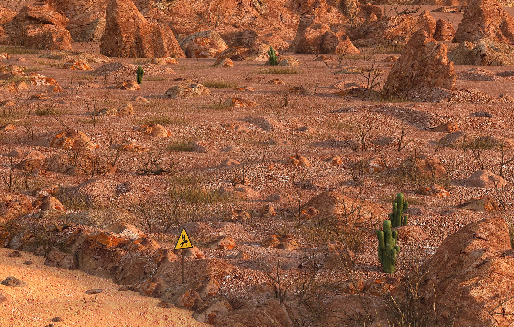 Desert environment road 3D - TurboSquid 1500432