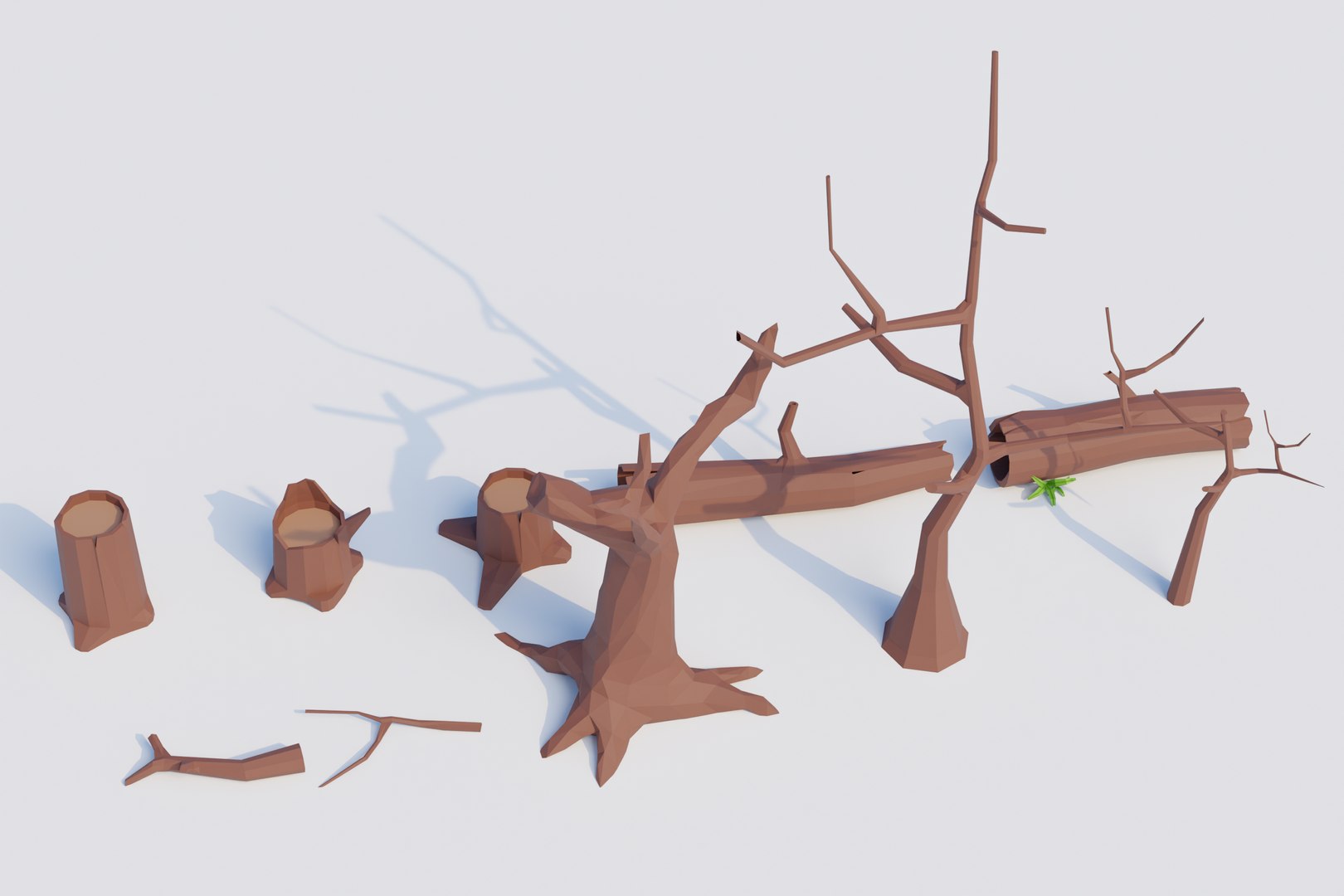 3D Model Low-Poly Forest Nature Assets - TurboSquid 2315450