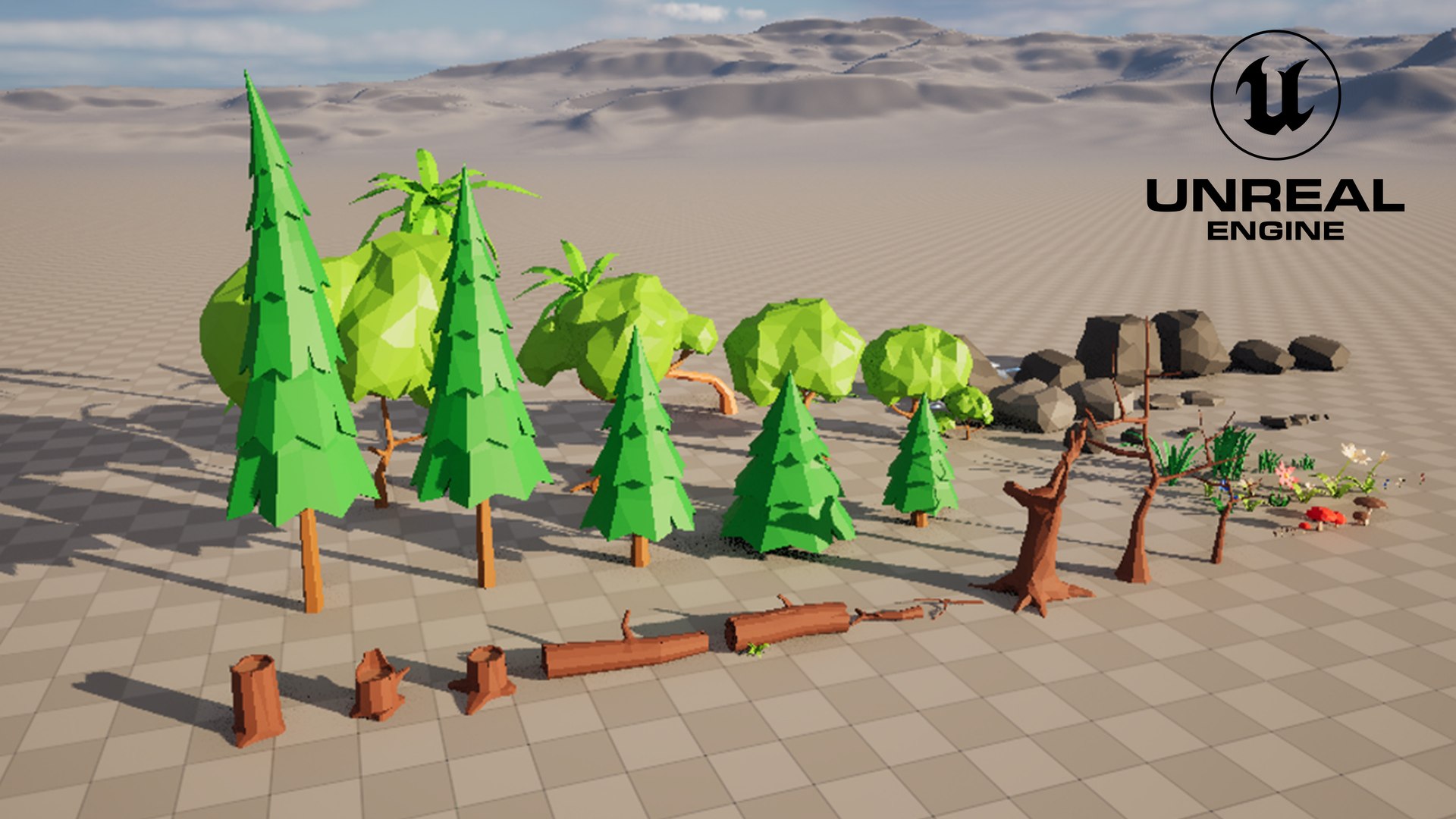 3D Model Low-Poly Forest Nature Assets - TurboSquid 2315450