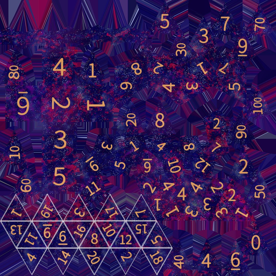 D20 DND Dice Cosmic Purple Blue 3D Model - TurboSquid 2141443