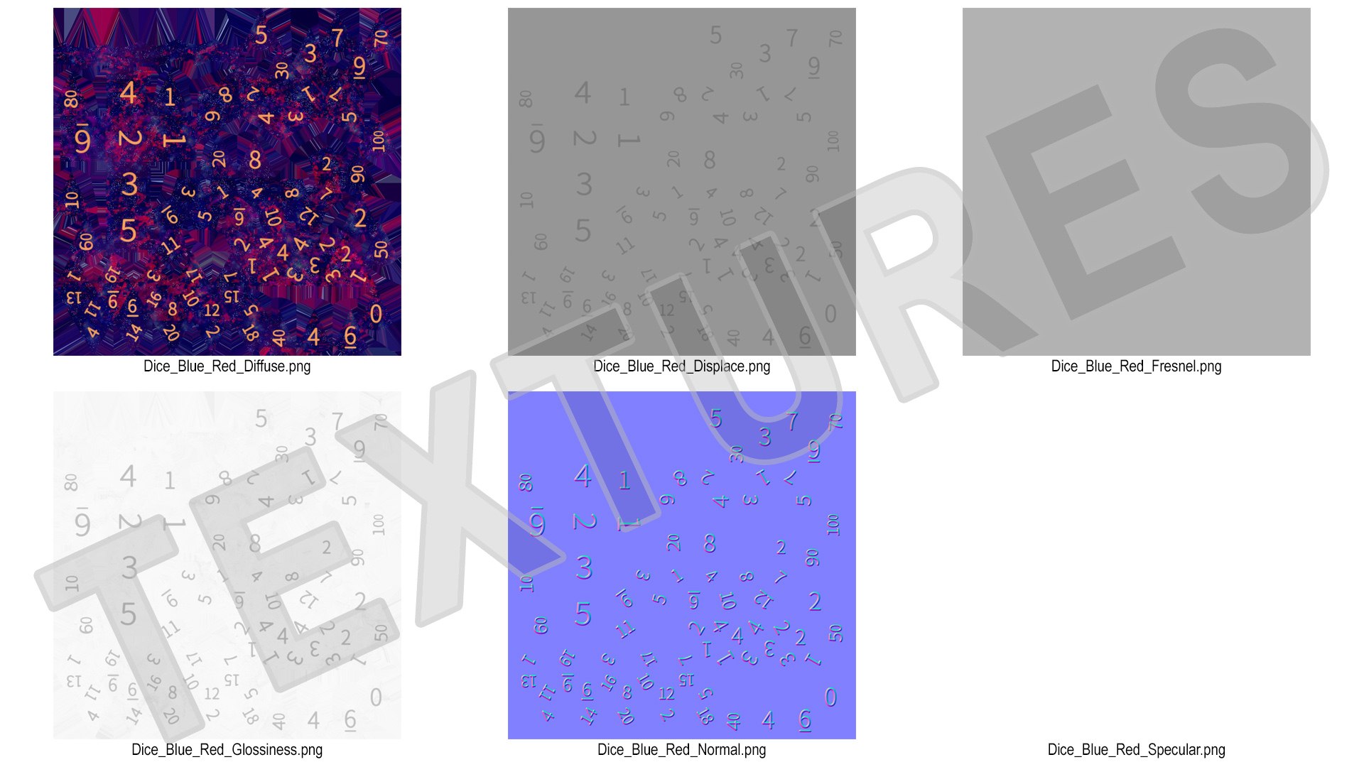 D20 DND Dice Cosmic Purple Blue 3D Model - TurboSquid 2141443