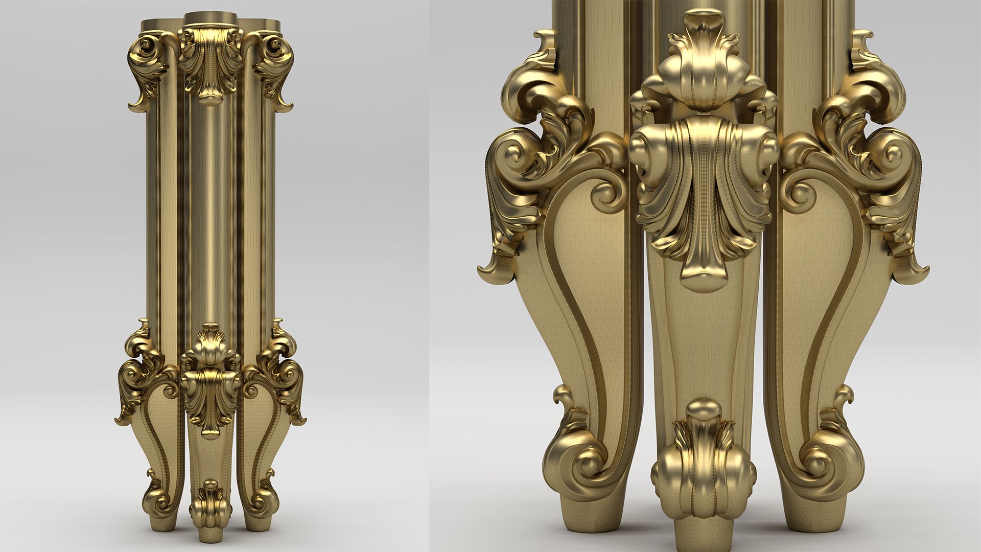 Carved Leg 3D Model - TurboSquid 2281900