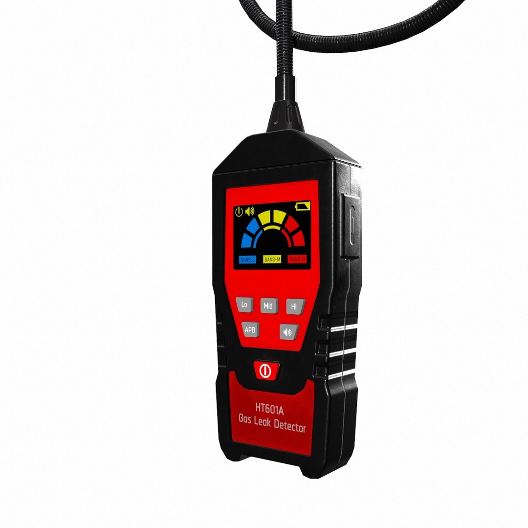 Gas Detector Low Poly 3D Model - TurboSquid 2260551