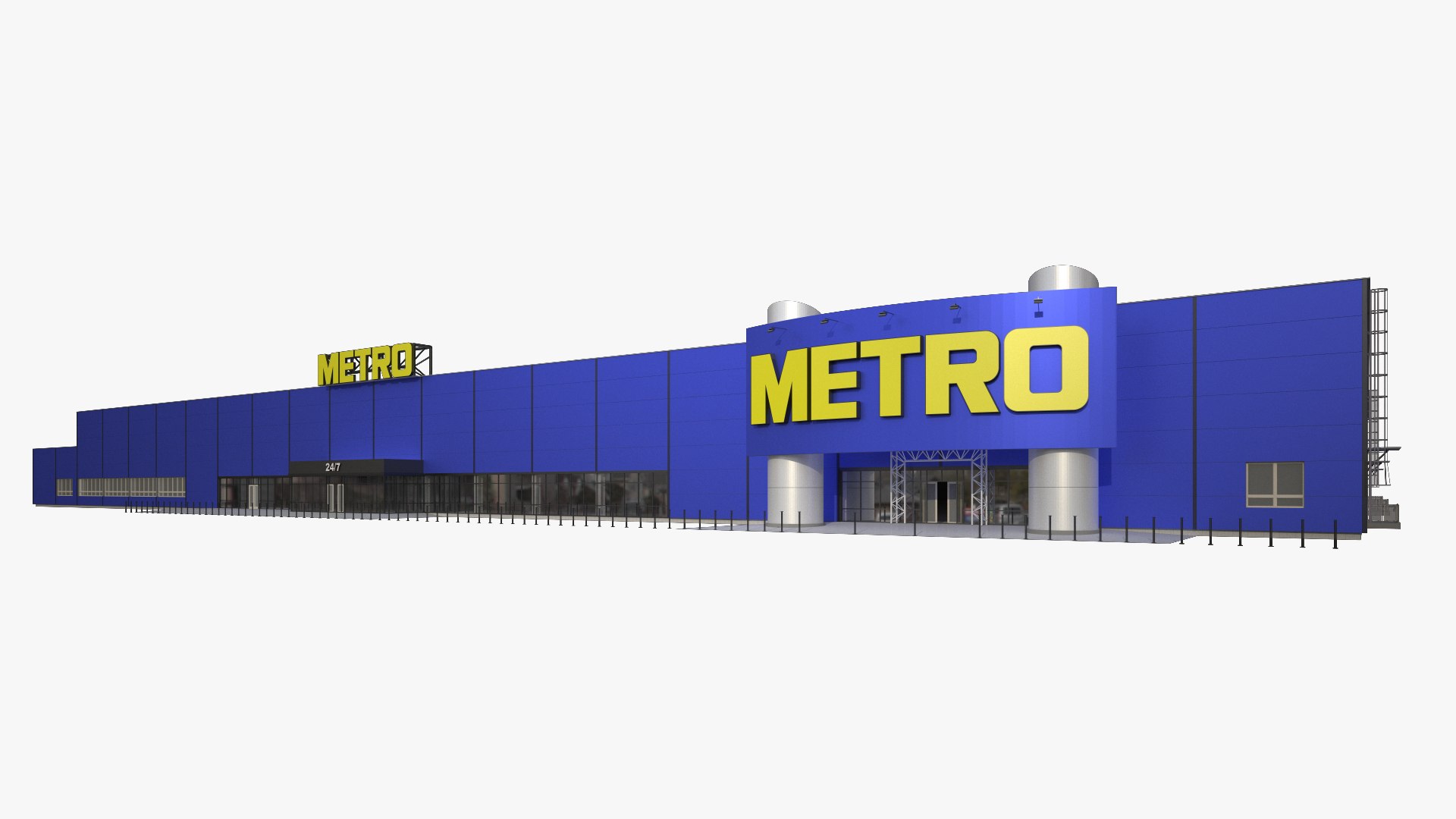 Metro cash carry hypermarket 3D model - TurboSquid 1309337