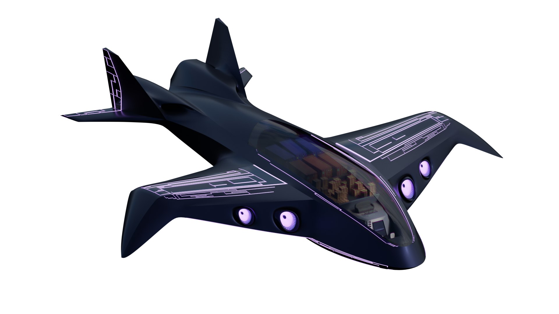 Luxury Cargo Plane Model - TurboSquid 1942836