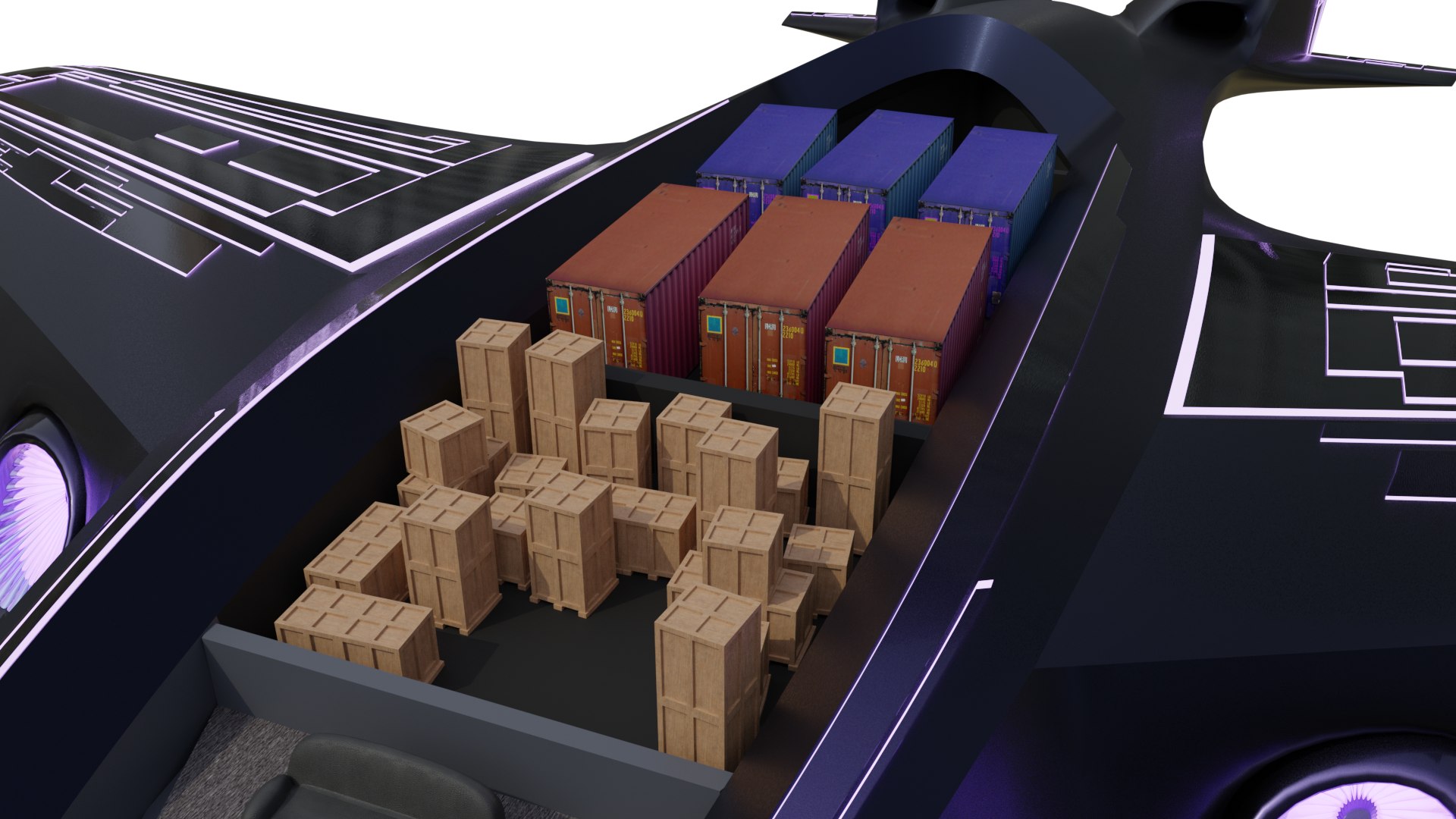 Luxury Cargo Plane Model - TurboSquid 1942836