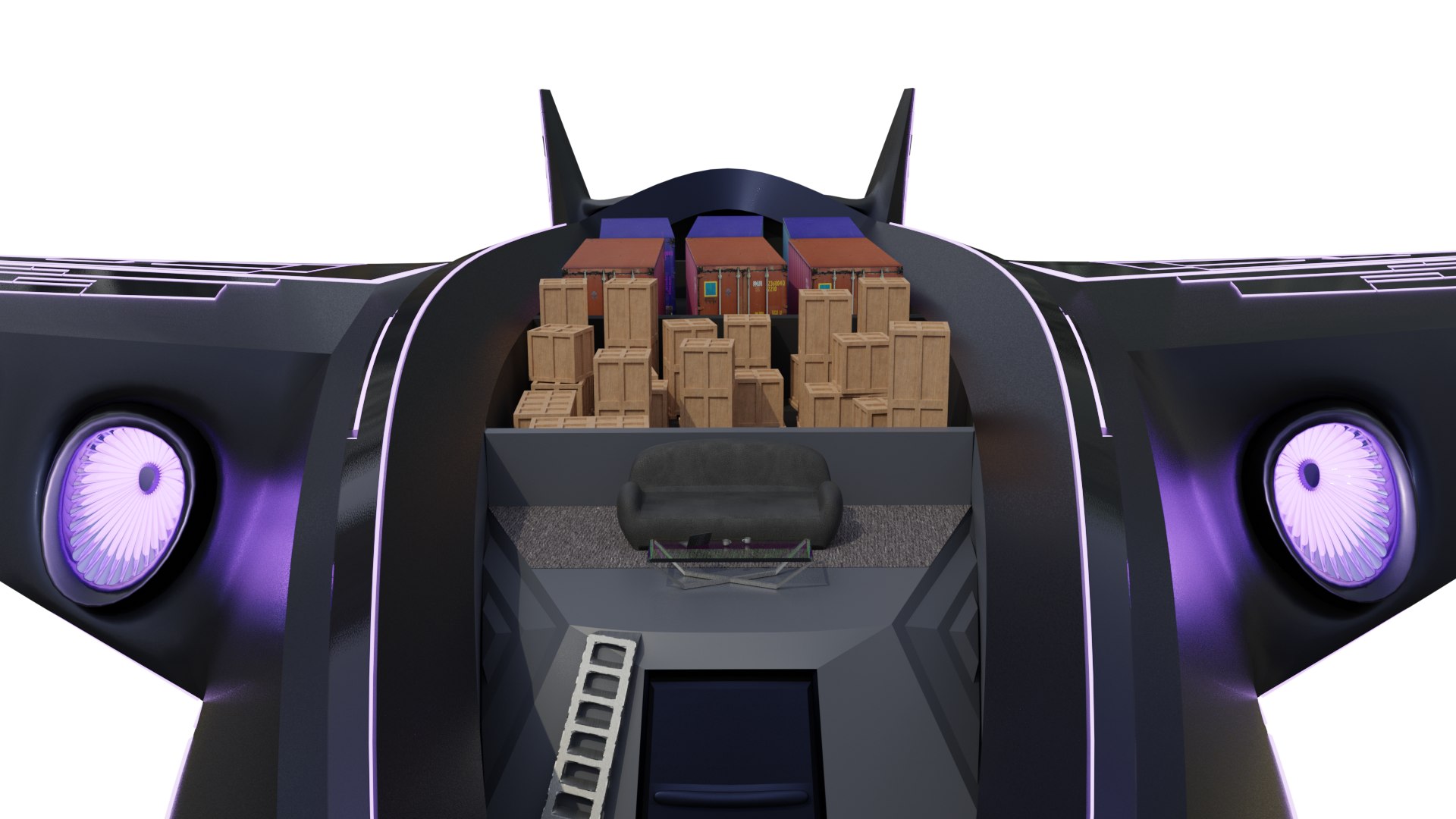 Luxury Cargo Plane Model - TurboSquid 1942836