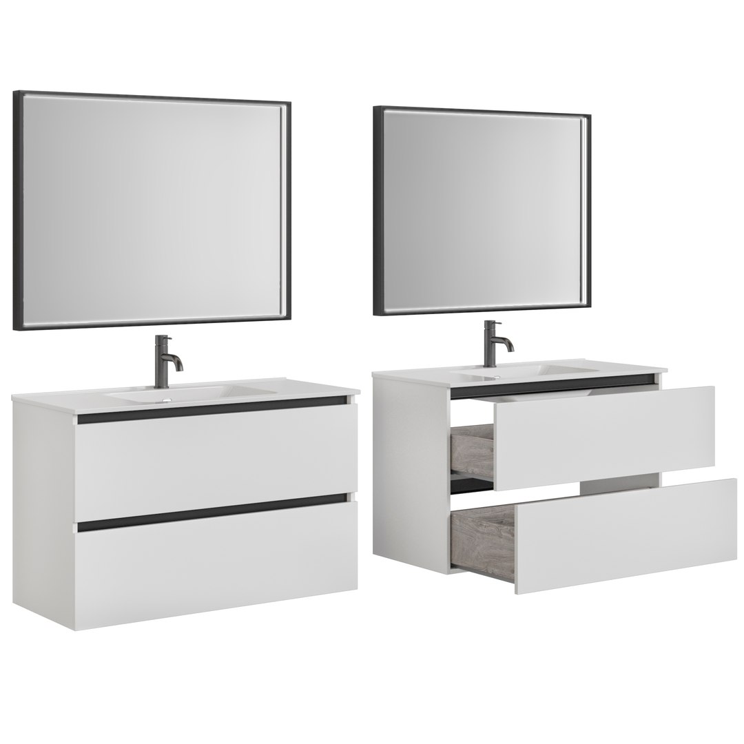 3D De Aqua Arietta 60-80-100 And Cases 35-40 - TurboSquid 2191755