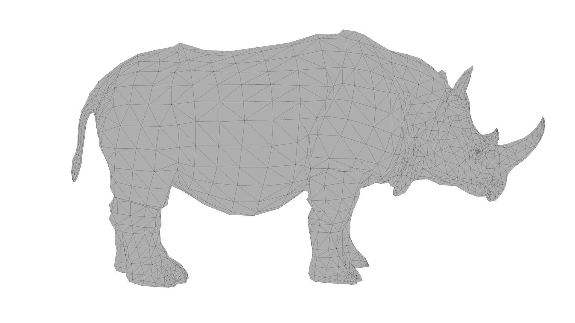 3D Realistic Rhino 3D Model Model - TurboSquid 2384270