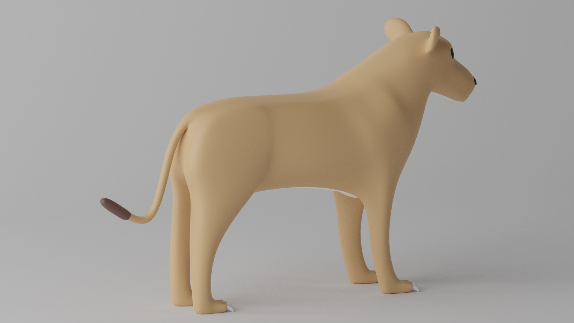 Cartoon Cute Lioness 3D - TurboSquid 2099944