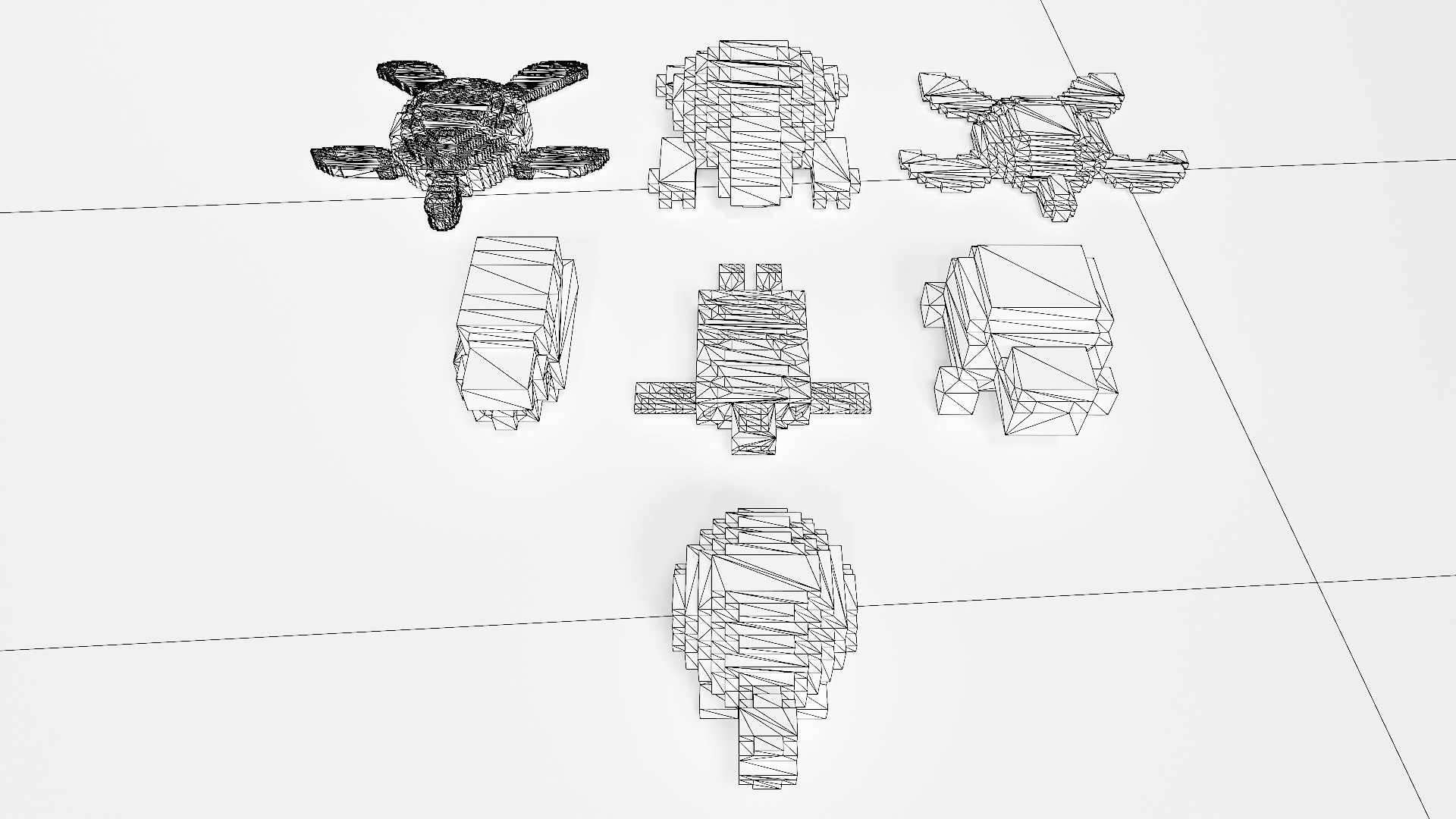 Tortoise Turtle Voxel Art Pack 3d Model Model - TurboSquid 2182632
