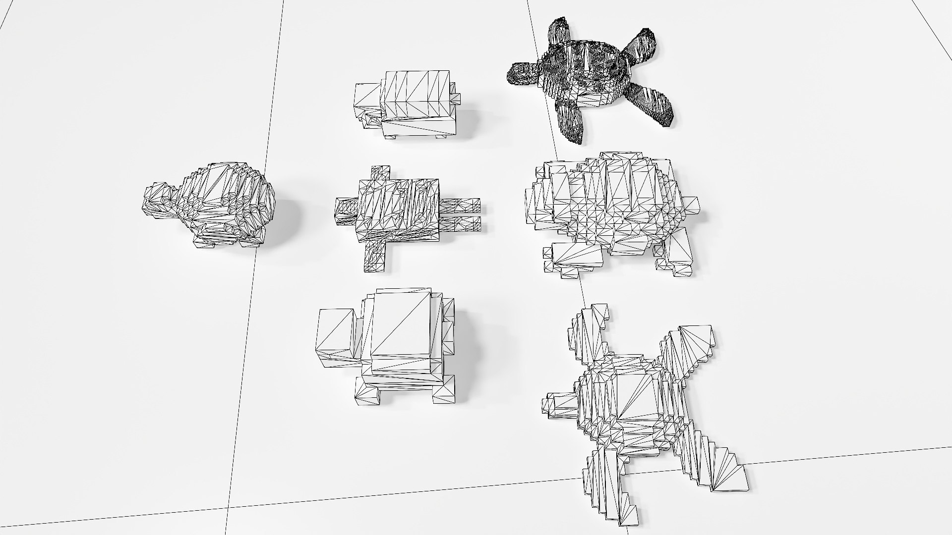 Tortoise Turtle Voxel Art Pack 3d Model Model - TurboSquid 2182632