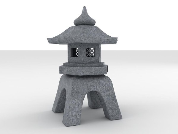 maya stone lantern