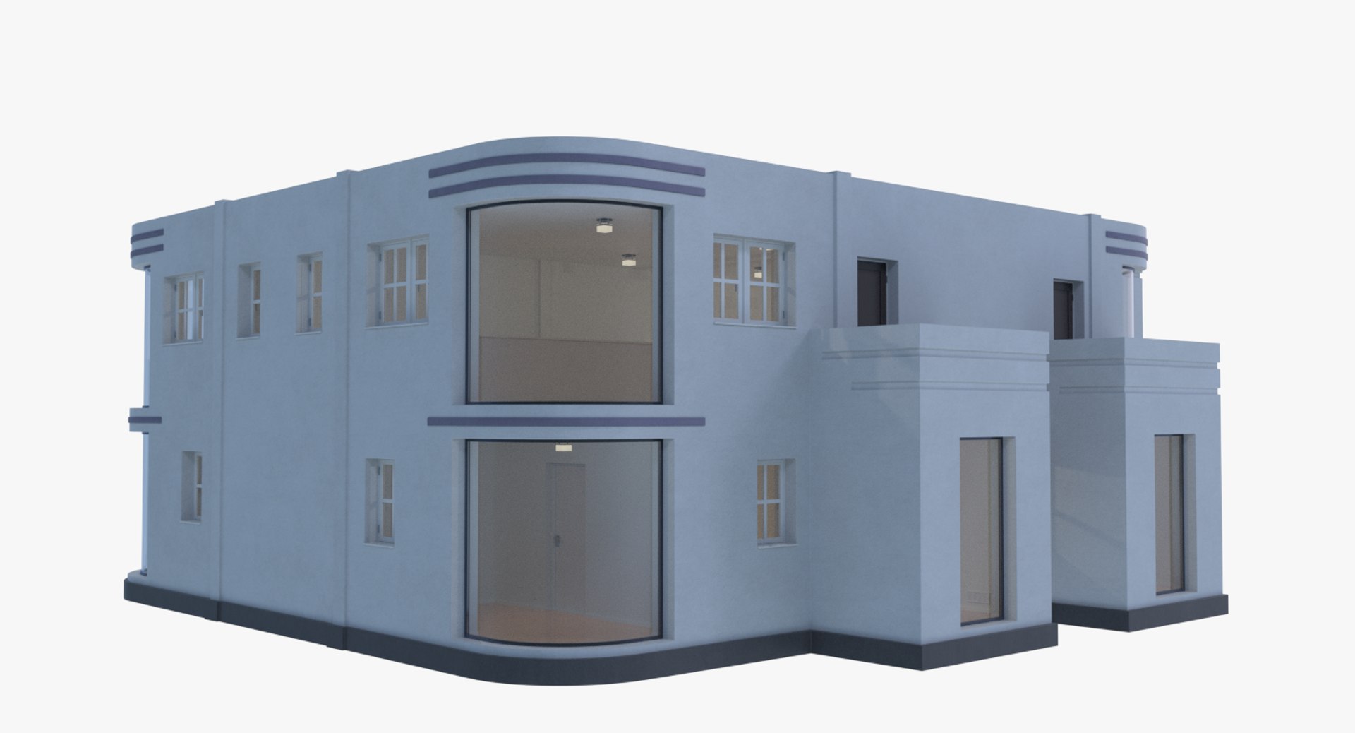 3D streamline moderne home interior model | 1147157 | TurboSquid