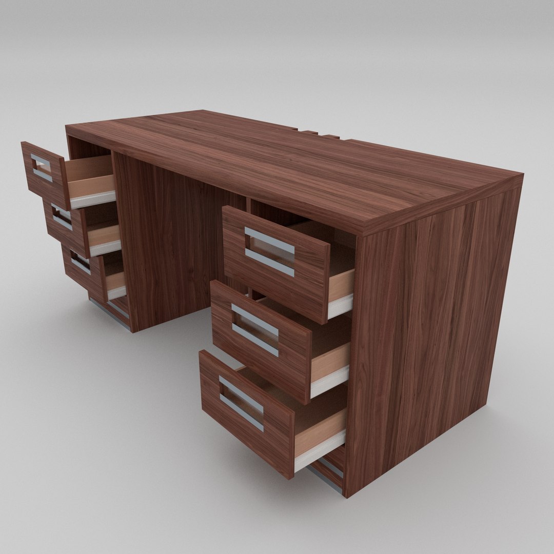 Office Table 3D Model - TurboSquid 1215223