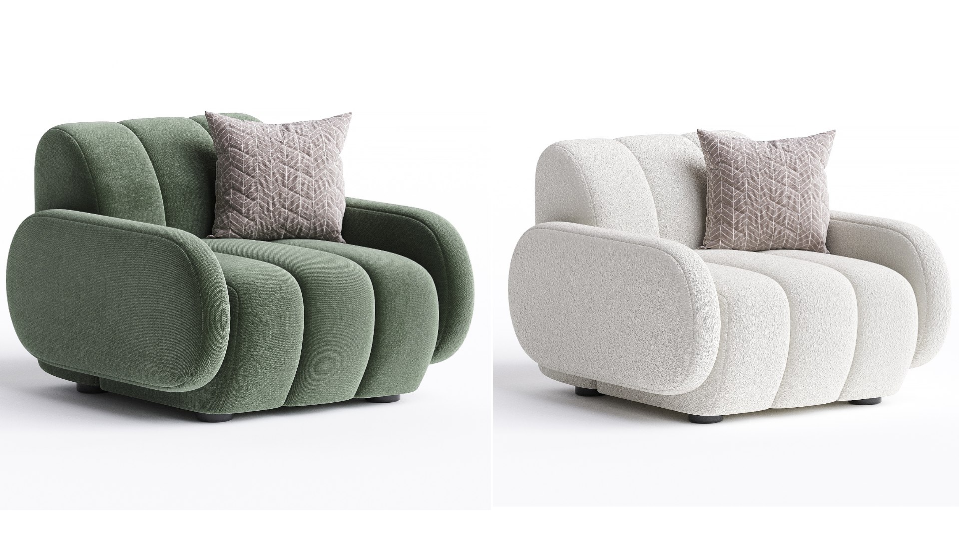 3D Jonathan Adler Brigitte Club Chair - TurboSquid 2200233