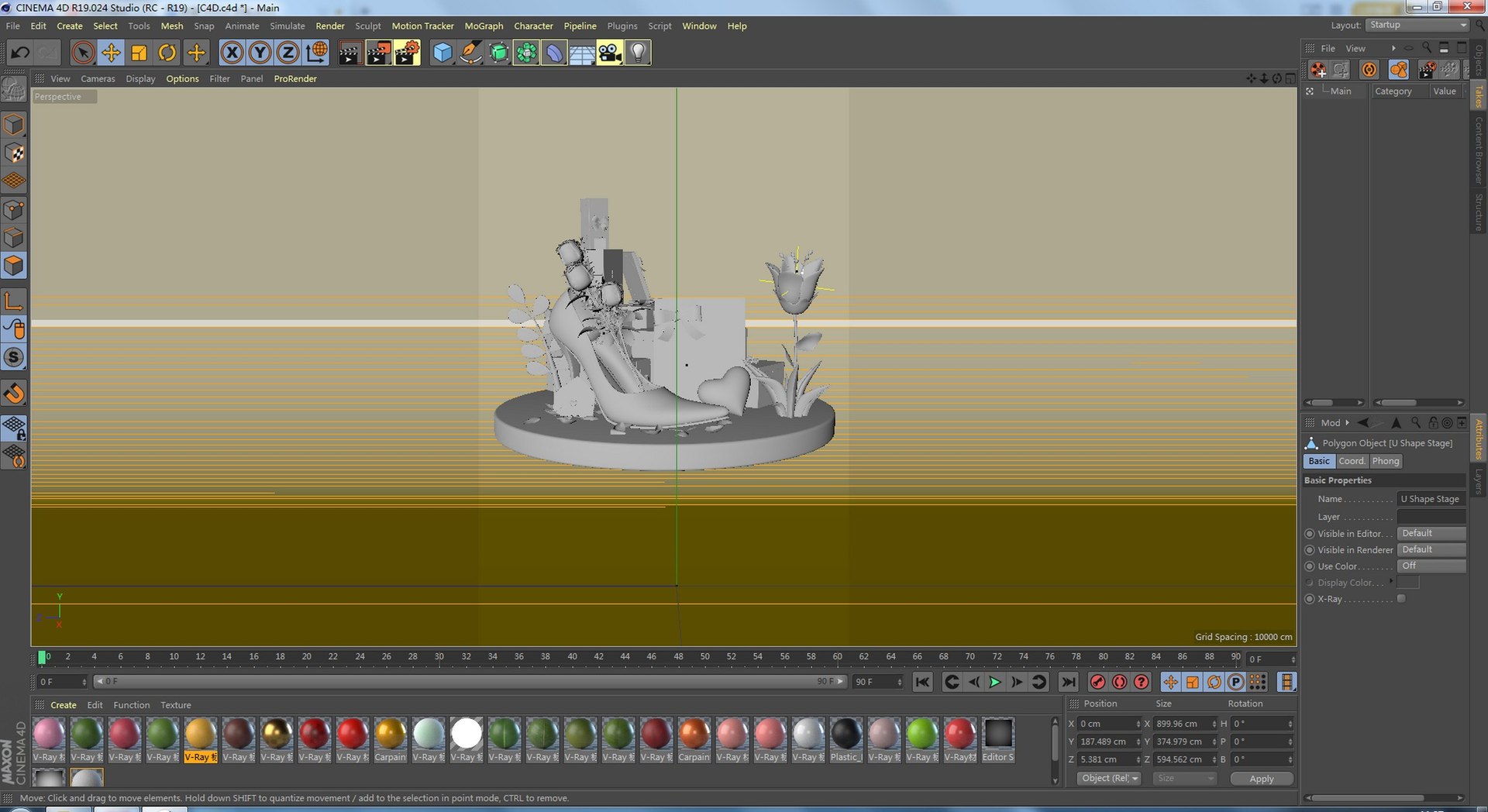 3D C4D Rose Heels - TurboSquid 2102056