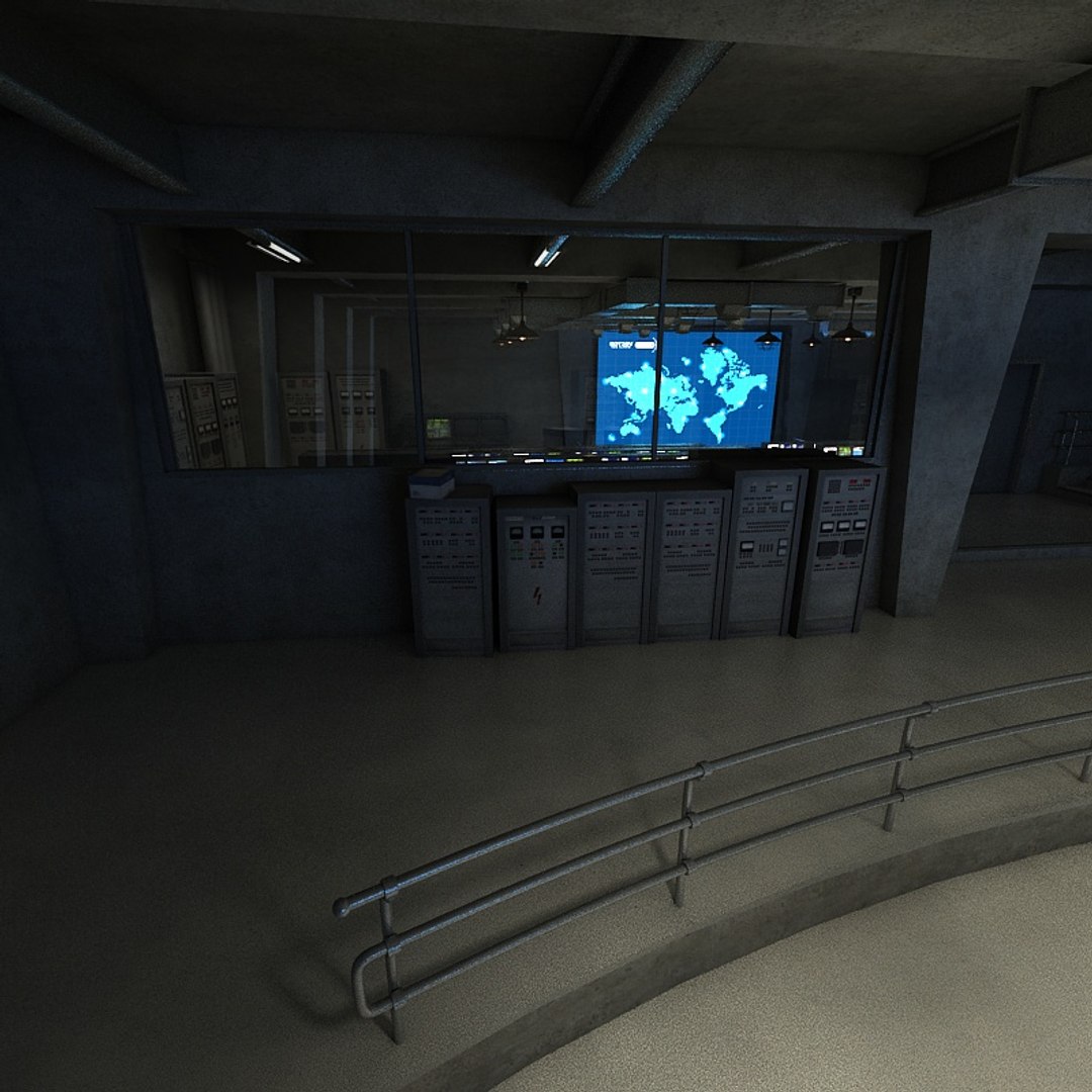 War operations control center 3D model - TurboSquid 1484472