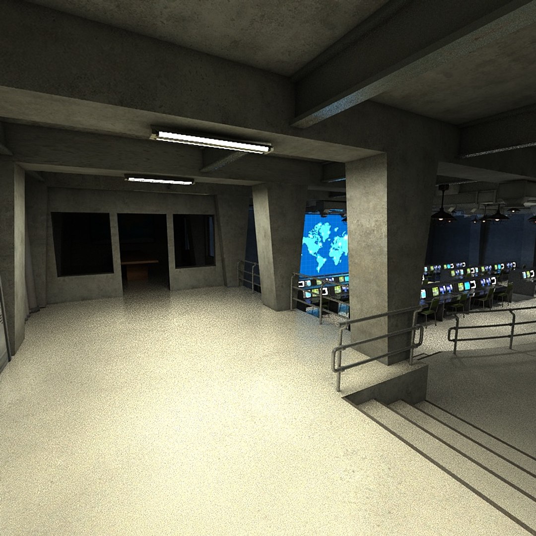 War operations control center 3D model - TurboSquid 1484472