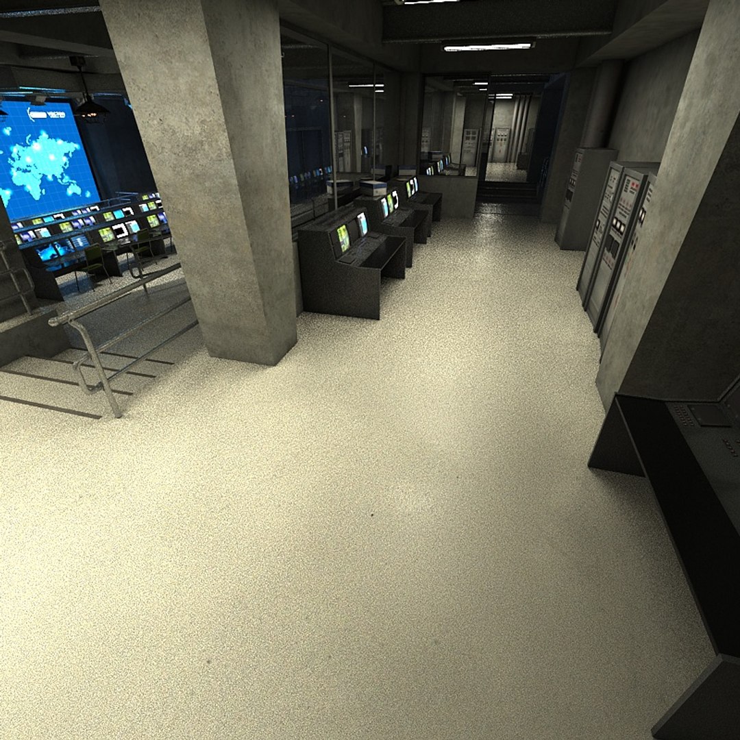 War operations control center 3D model - TurboSquid 1484472