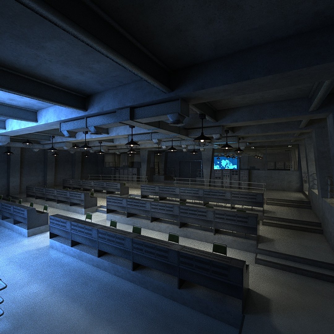 War operations control center 3D model - TurboSquid 1484472