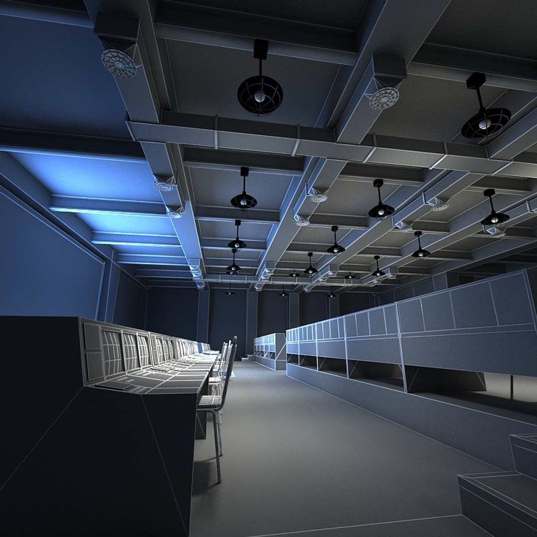 War operations control center 3D model - TurboSquid 1484472
