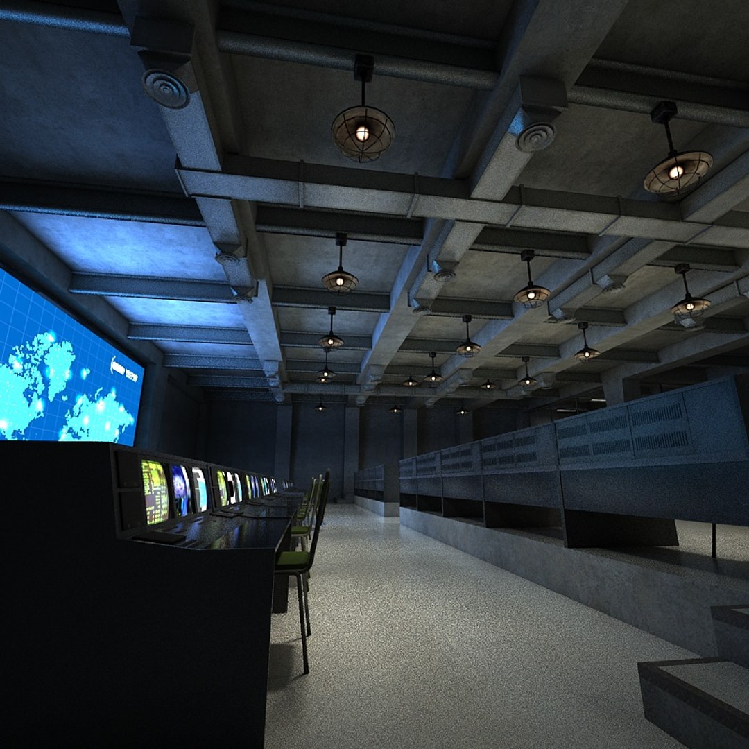 War operations control center 3D model - TurboSquid 1484472