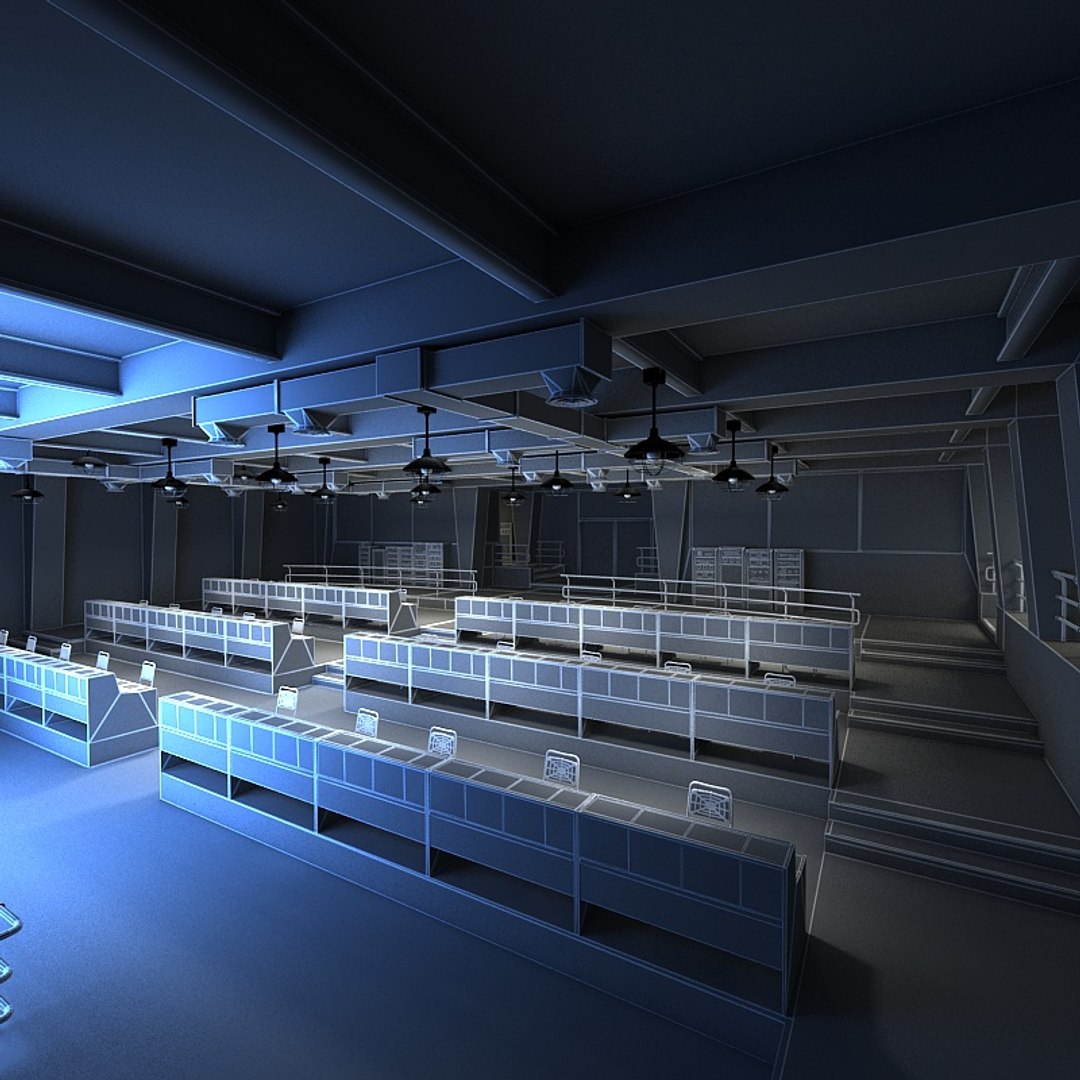 War operations control center 3D model - TurboSquid 1484472