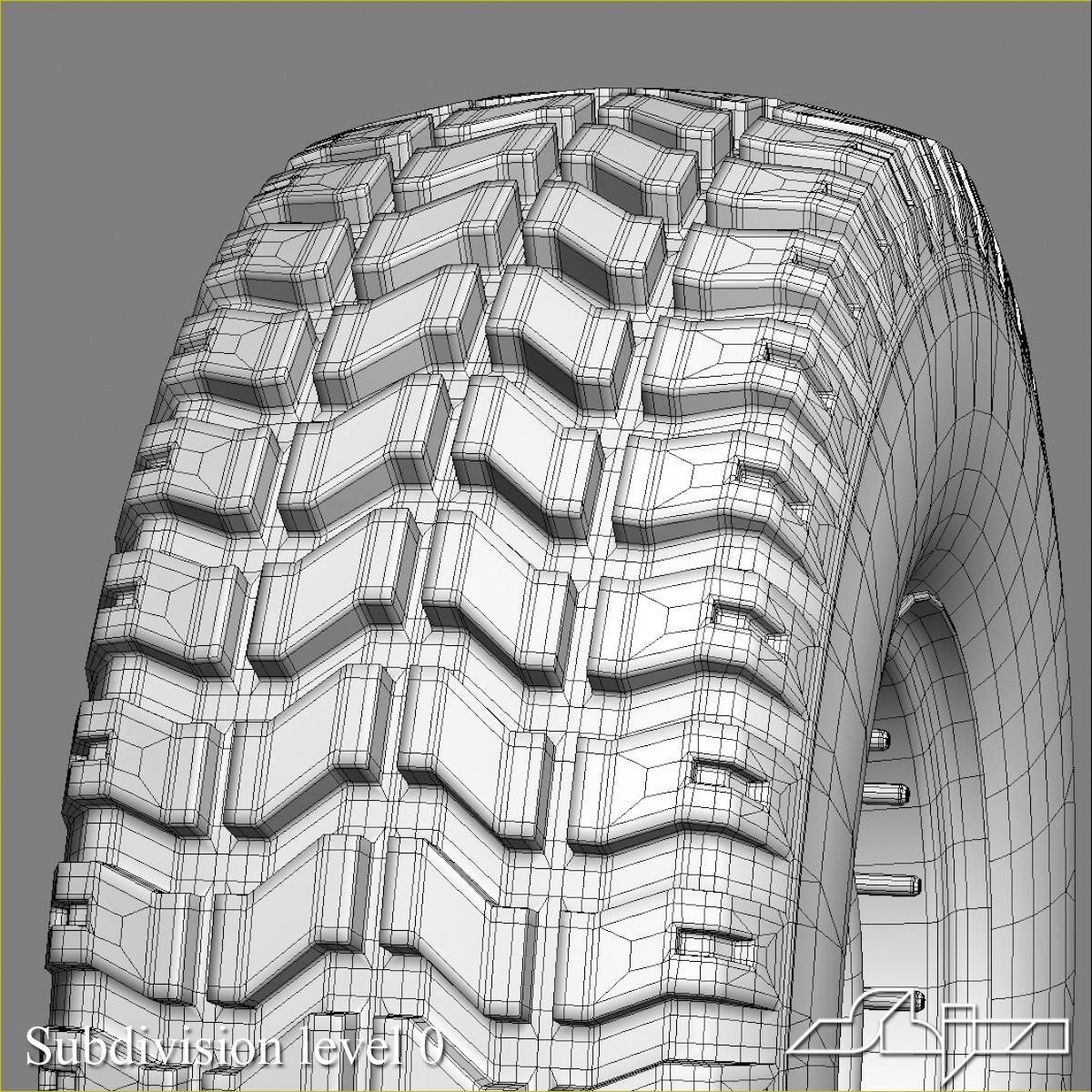 humvee wheel 3d max