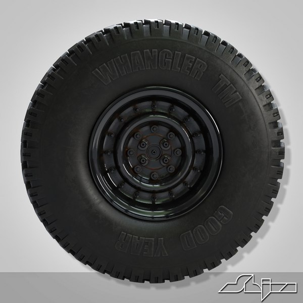 humvee wheel 3d max