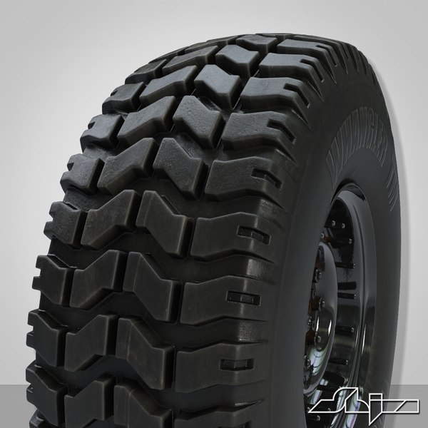 humvee wheel 3d max