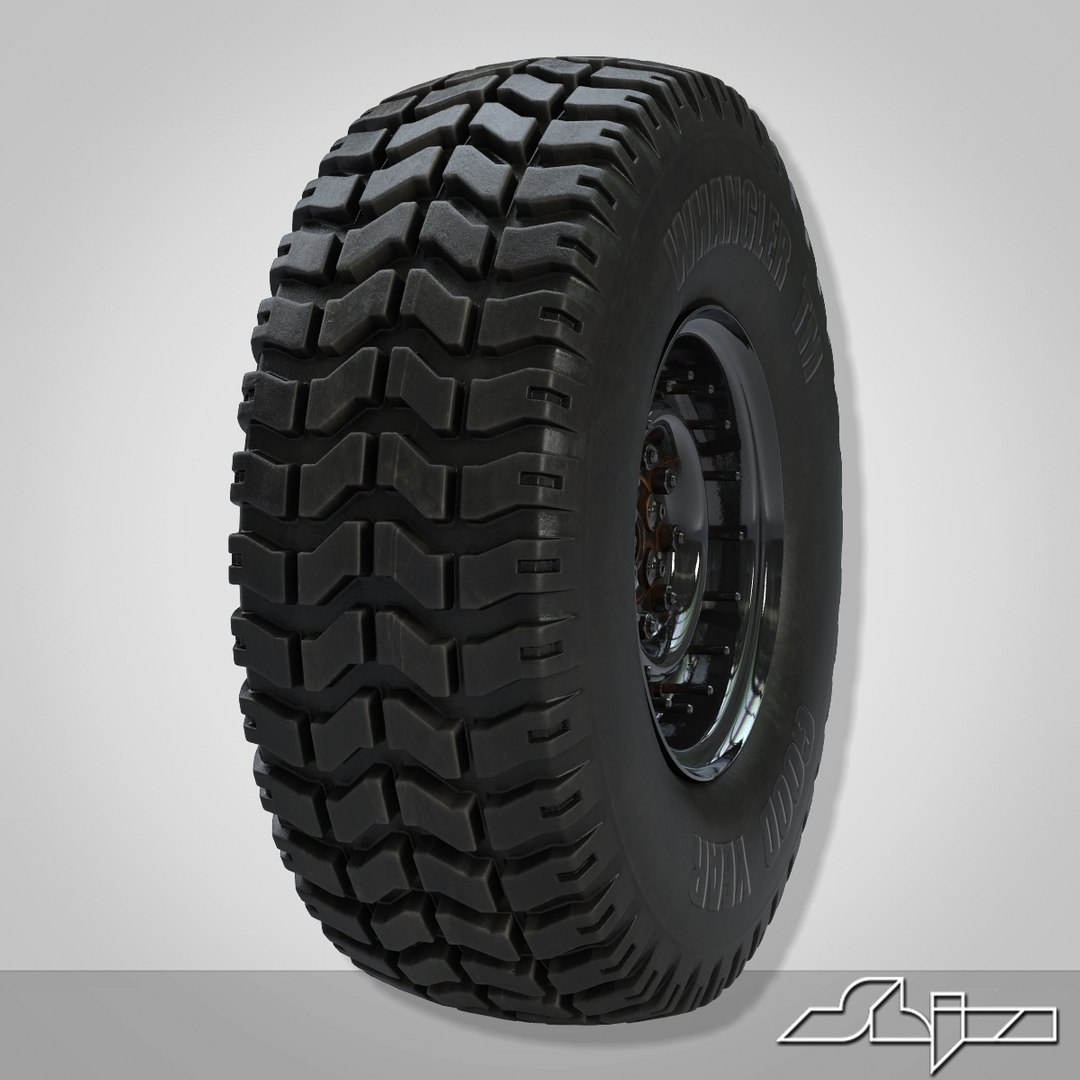 Humvee Wheel 3d Max