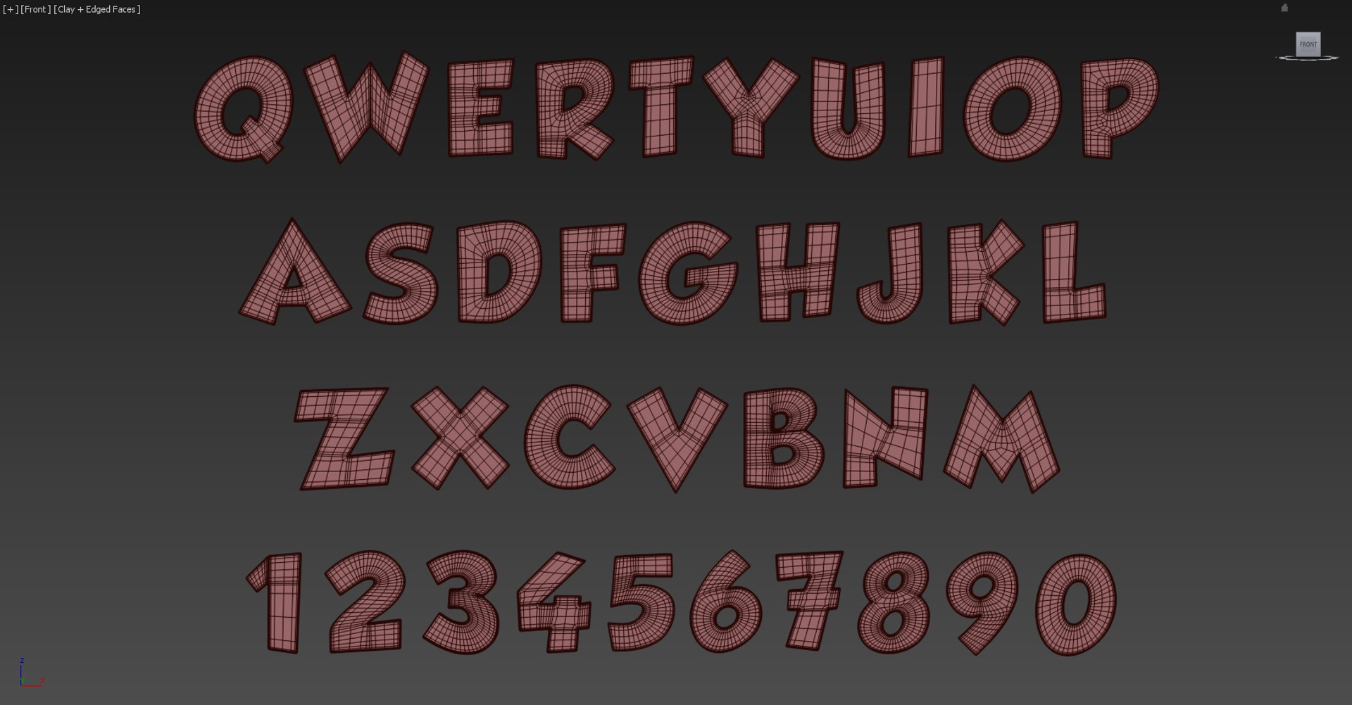 Cartoon Alphabet 3D - TurboSquid 1867886